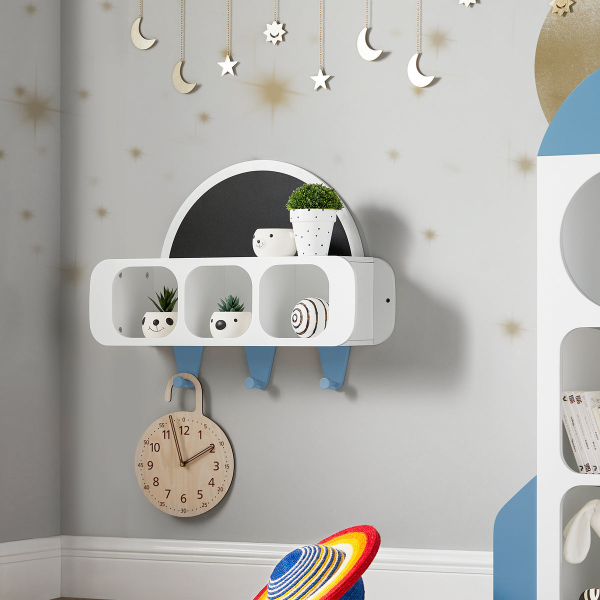 SoBuy KMB86-W, Wall Mounted Storage Display Shelf Rack Children Kids W ...